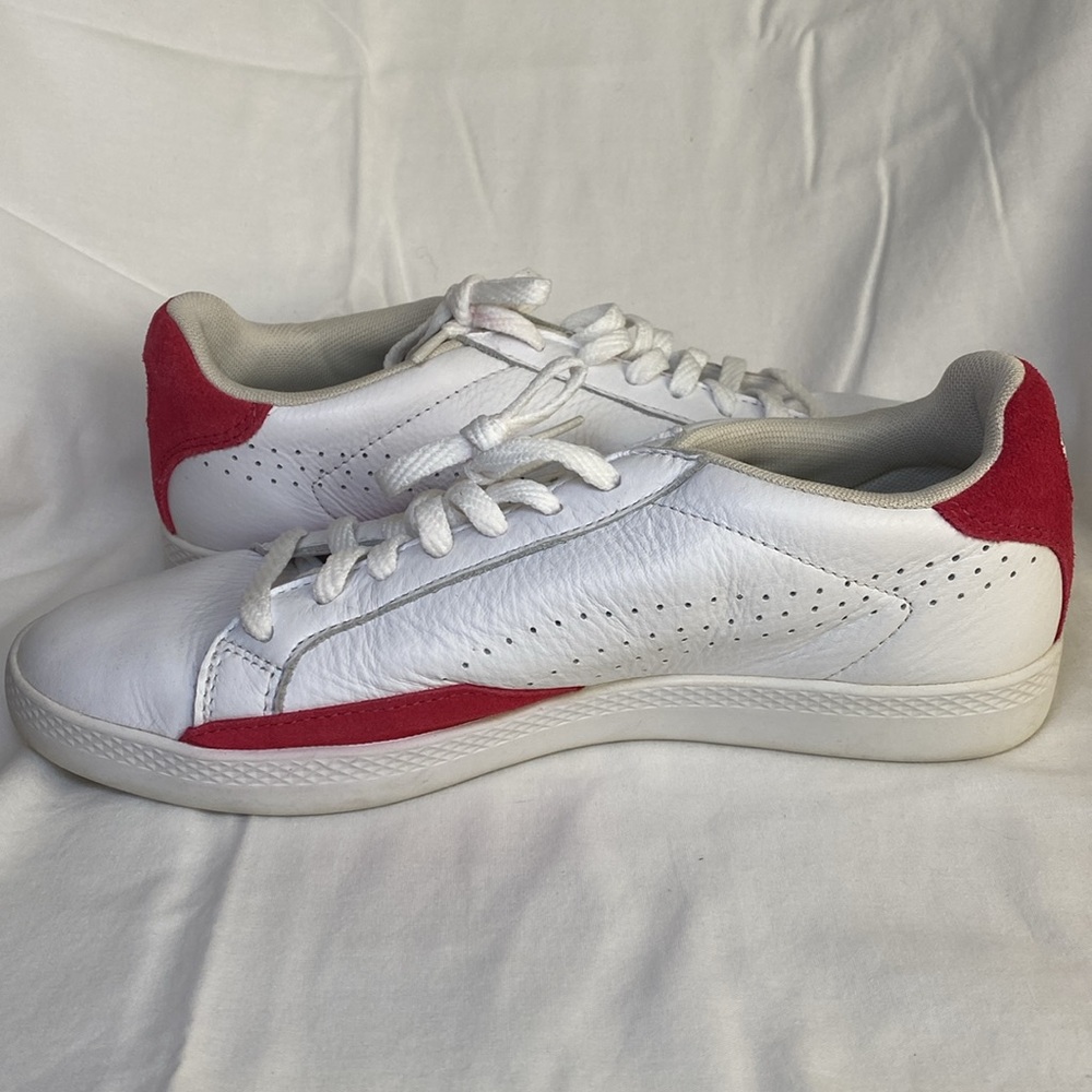 Puma Tennis Shoes, White Leather And Res Suede Puma M… - Gem